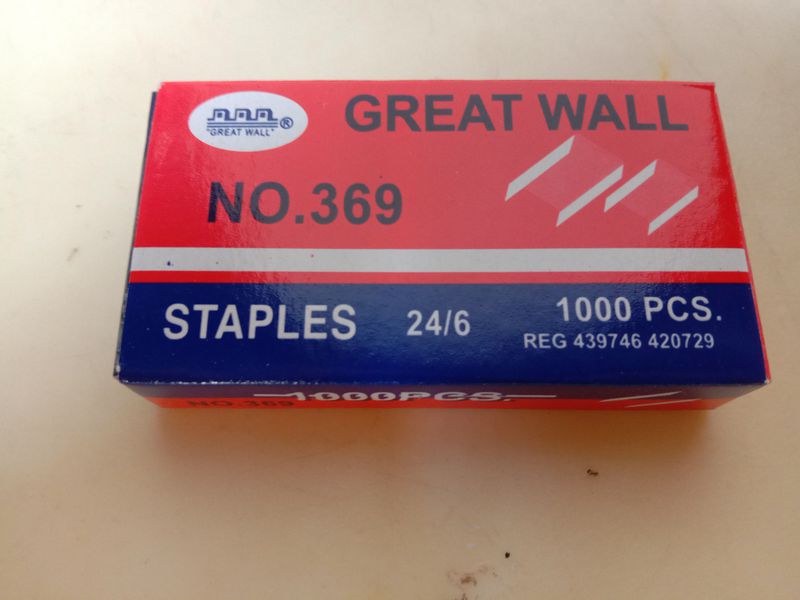 Isi Staples Great Wall No 369