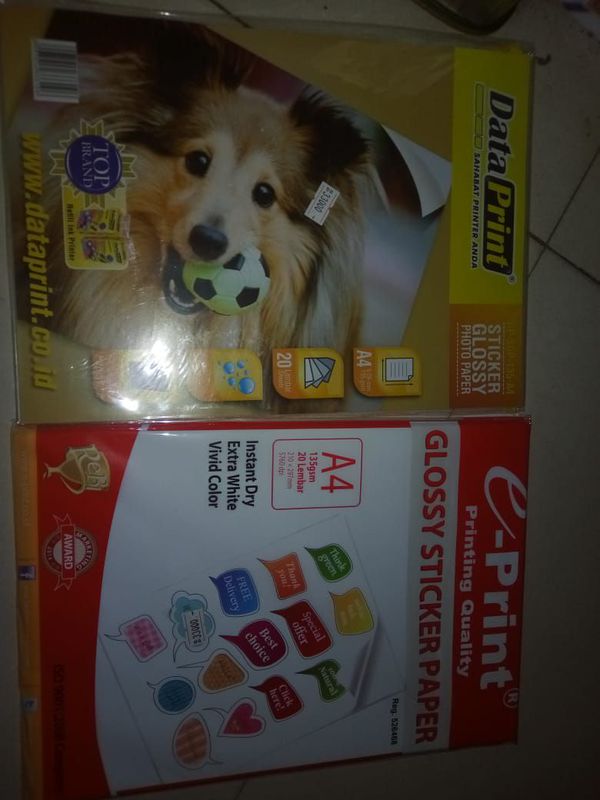 Kertas Stiker Data Print & Eprint