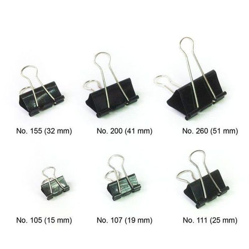 Binder Clip No 155 Ukuran 32mm 1 kotak isi 12 pcs merk seiko