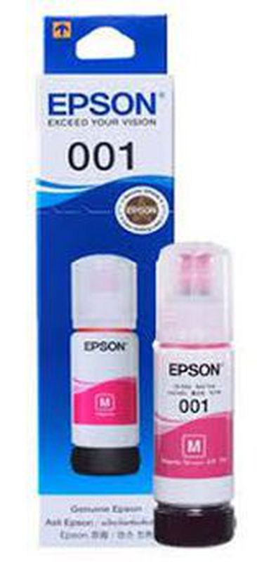 Epson ink bottle 001 (Cyan, Magenta, Yellow) - Magenta