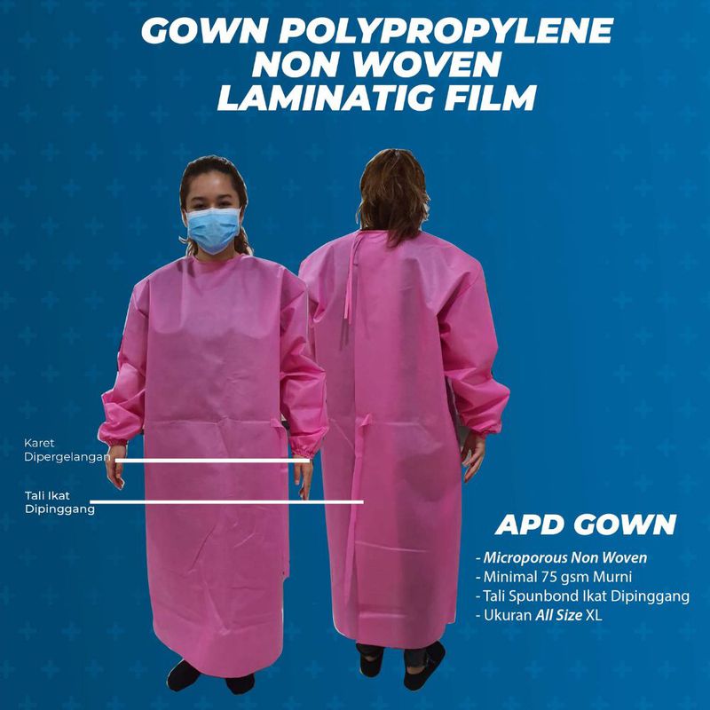 APD BAJU HAZMAT GOWN SPUNBOUND
