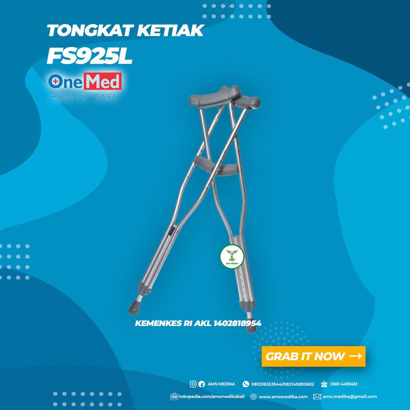 Tongkat Ketiak / Kruk / Cructh FS925L Onemed Ukuran L