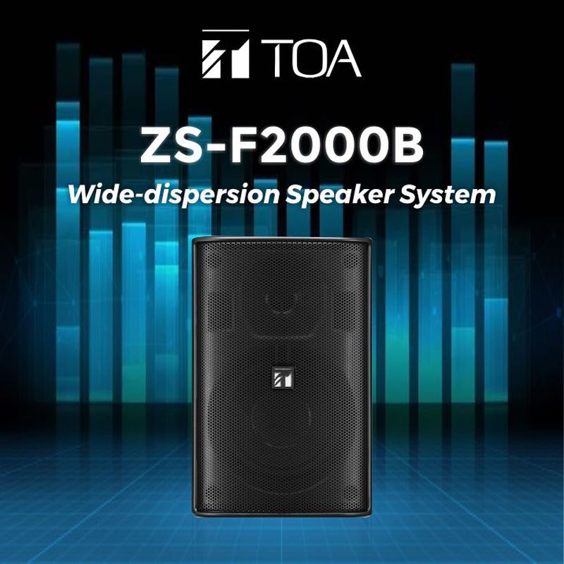 TOA ZS-F2000B Wide-dispersion Speaker System