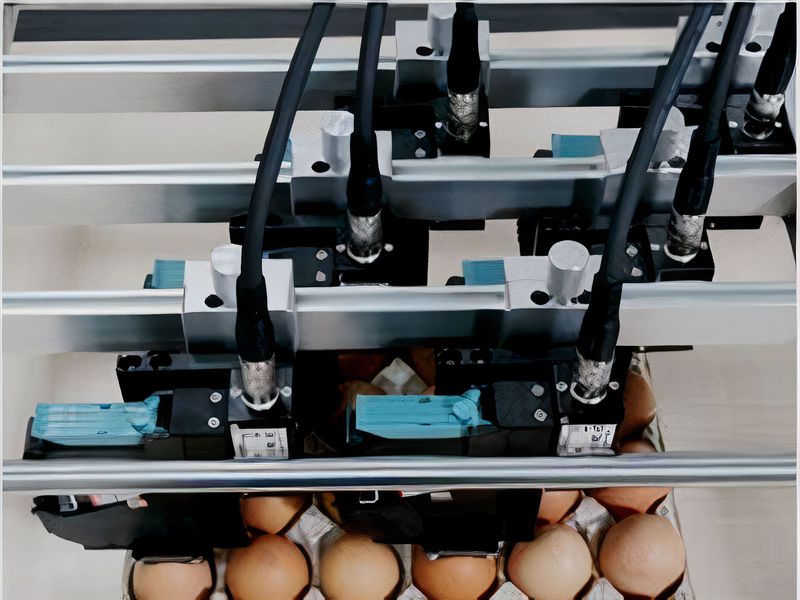 Mesin Coding Prinjet 6E Cetak Kode untuk Telur - 4 Printhead