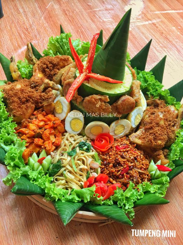 PAKET TUMPENG: Tumpeng Mini Sedang (10 pax)