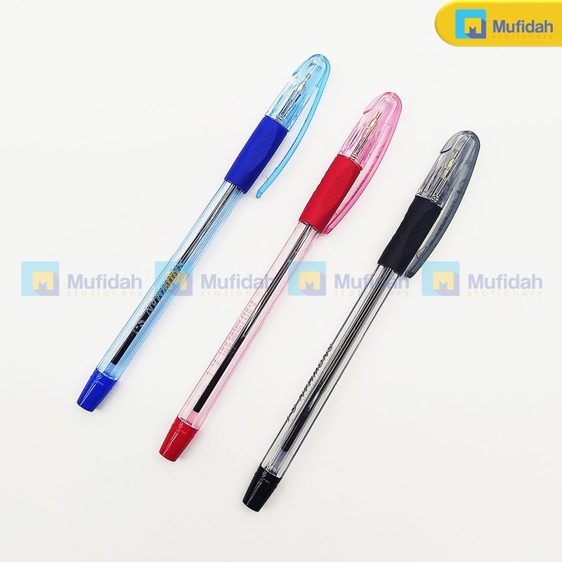 Ballpoint / Pulpen / Pena Snowman S1 - Biru