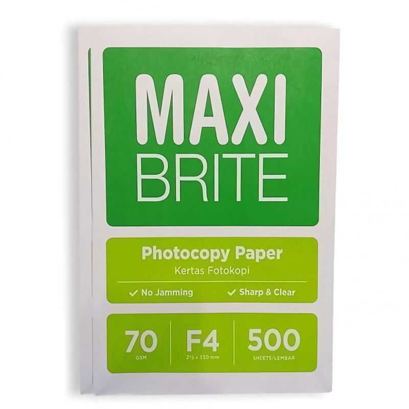 Maxi Brite Paper Photocopy F4 70 GSM 1 Rim