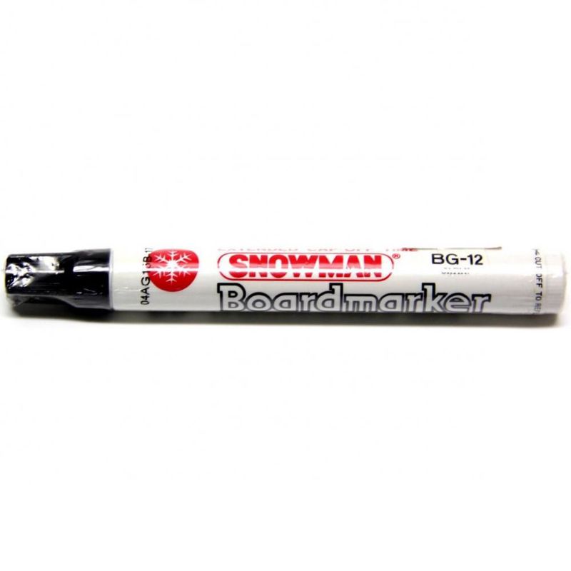 SNOWMAN Marker Whiteboard 12 pcs BG-12 Black