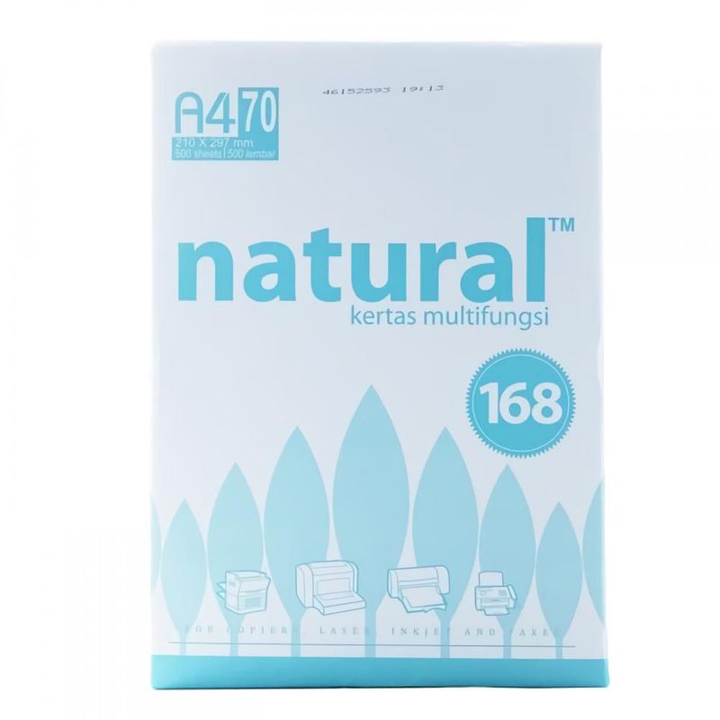 NATURAL Kertas HVS A4 70g 1 Rim