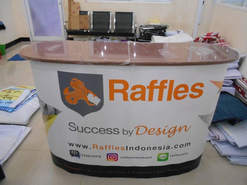 Booth Stand - Meja Pop Up - Dengan Laminasi