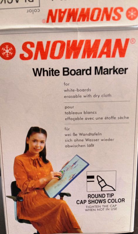 SNOWMAN WHITE BOARD MARKER