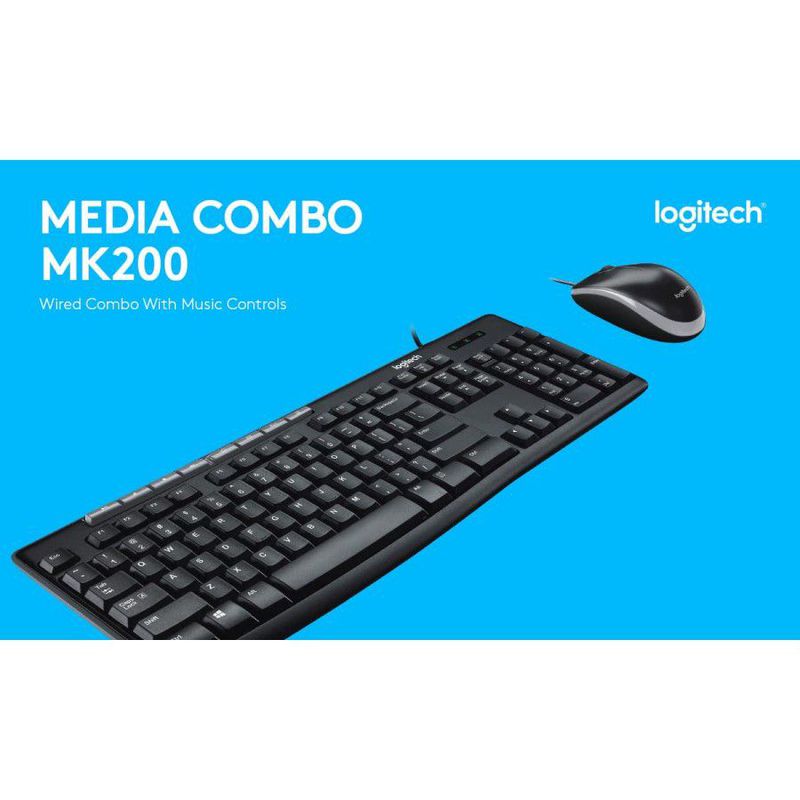 Keyboard Mouse Logitech MK200
