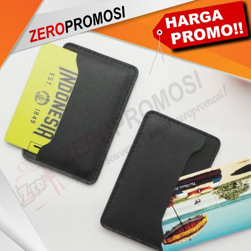 Packaging Flashdisk Kartu Leather Pouch Eksklusif Bisa Cetak Logo