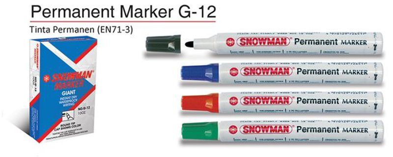 SPIDOL BESAR PERMANENT SNOWMAN - Merah