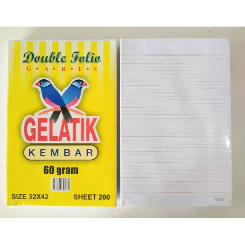 KERTAS DOUBLE FOLIO GARIS