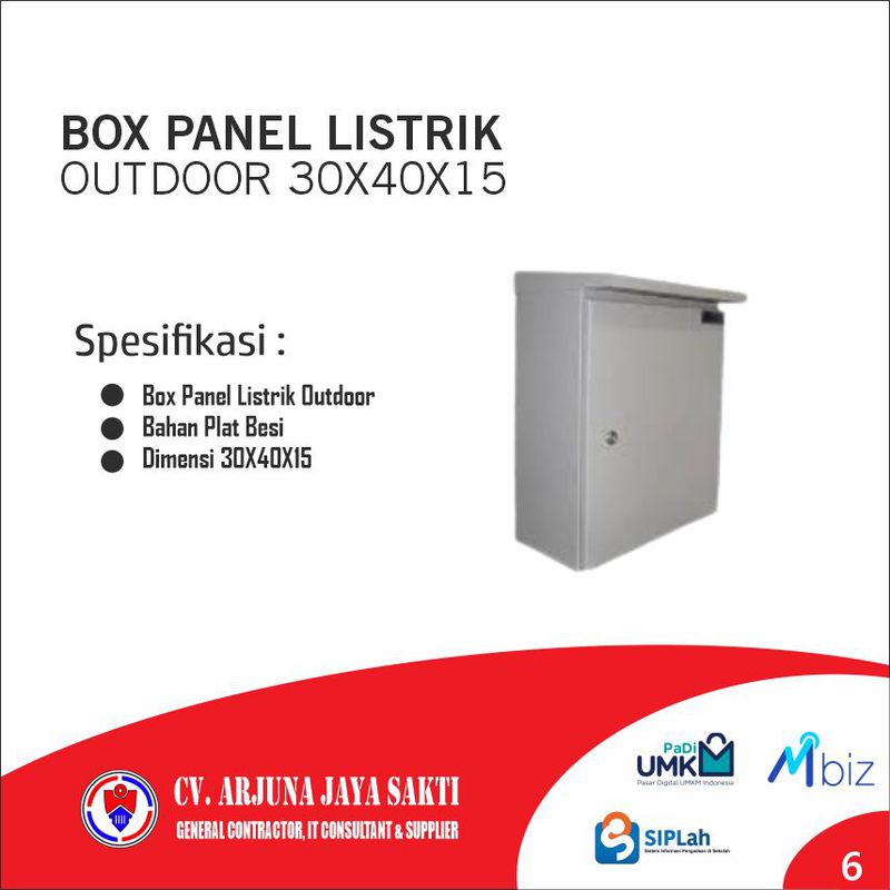 BOX PANEL LISTRIK TOPI (OUTDOOR) 30X40X15