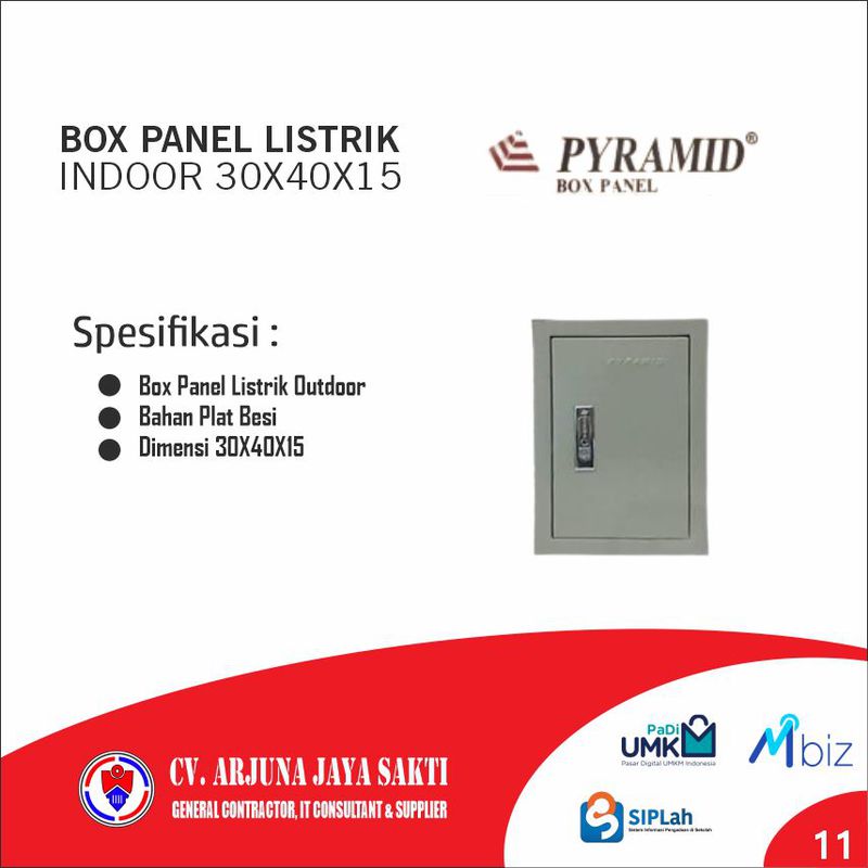 BOX PANEL PYRAMID 30X40X15