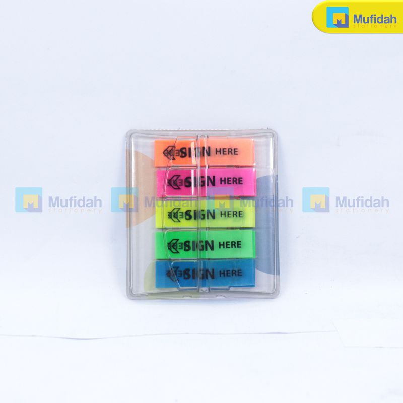 Pembatas Kertas / Stick Notes Hopax Sign Here 26004
