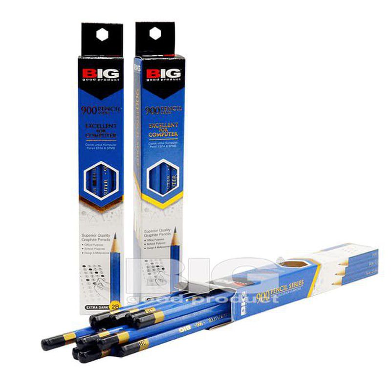 PENSIL BIG 2B BIRU 900