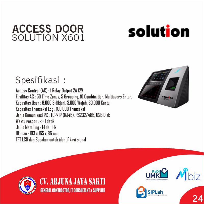 ACCESS DOOR SOLUTION X601
