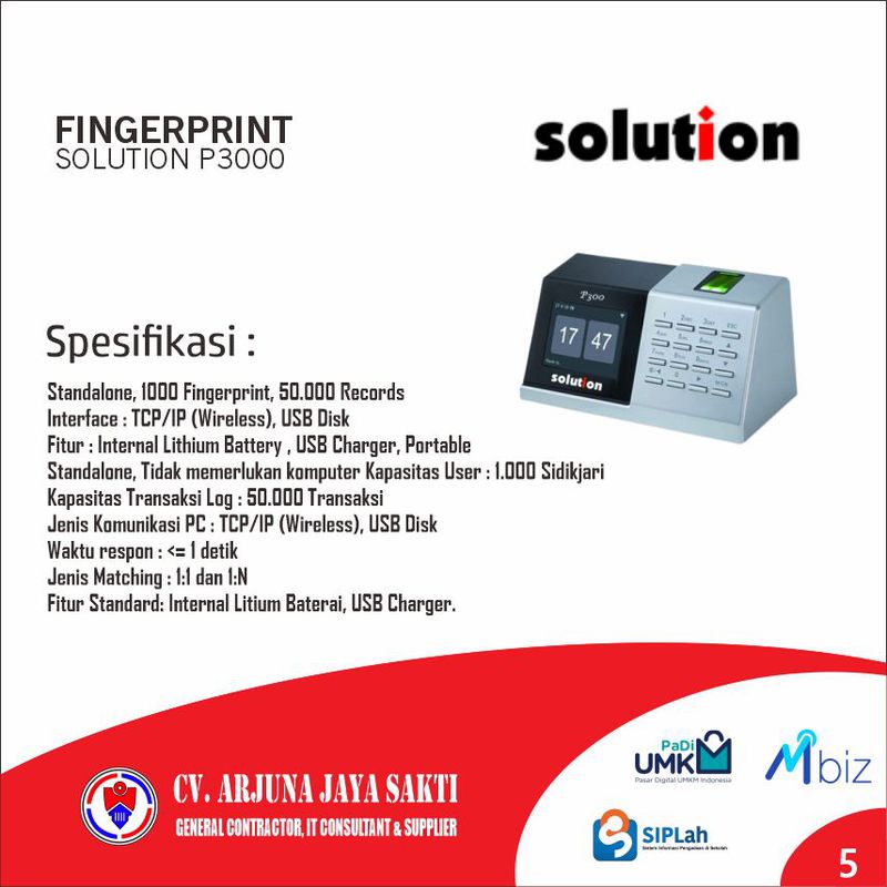 FINGERPRINT SOLUTION P300