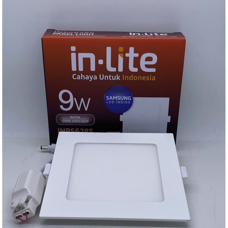 Lampu LED 9 W KOTAK Plafon 9W Inlite