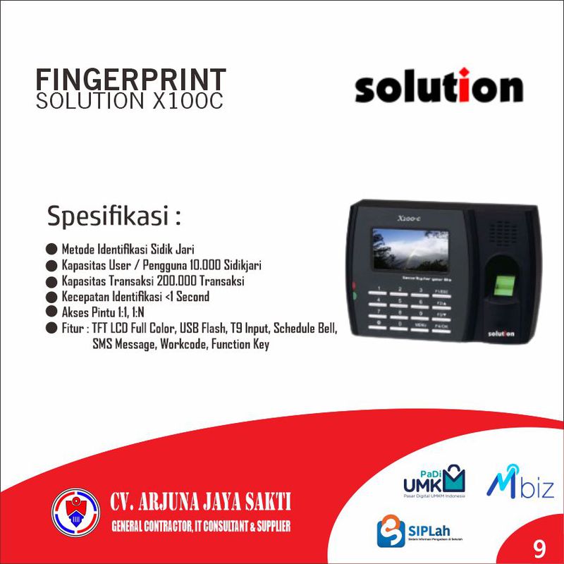 FINGERPRINT SOLUTION X100C