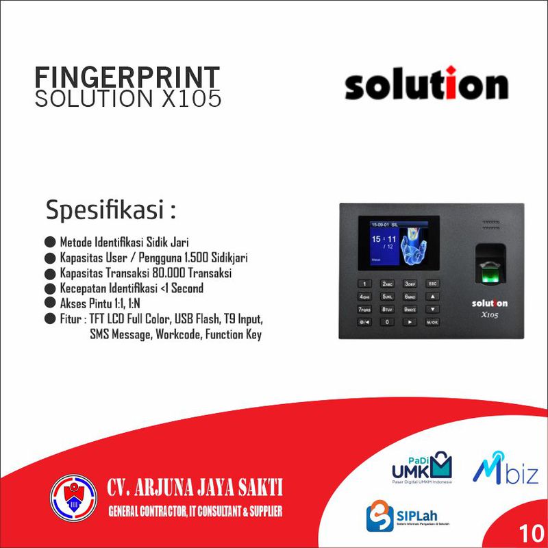 FINGERPRINT SOLUTION X105