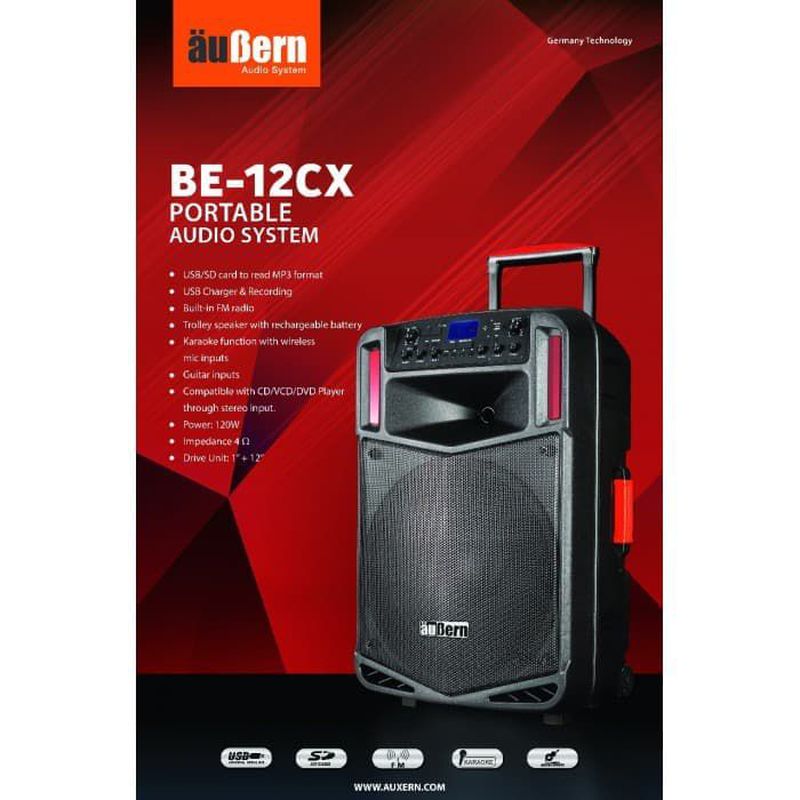 SPEAKER PORTABEL AUDIO AUBERN BE-12 CX
