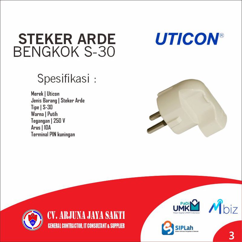 STEKER ARDE UTICON BENGKOK S-30