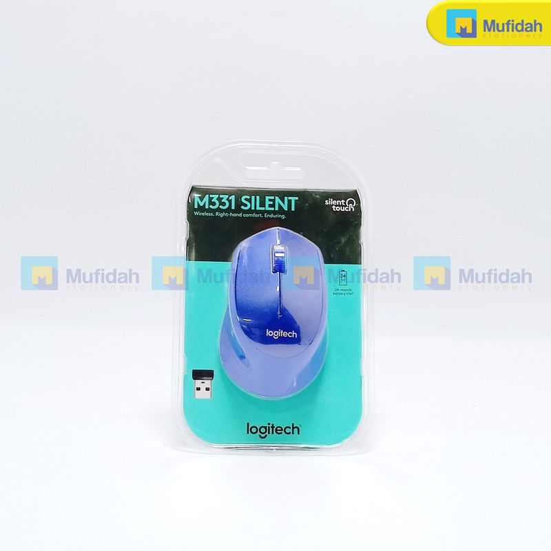 Mouse Logitech M331 Silent - Merah