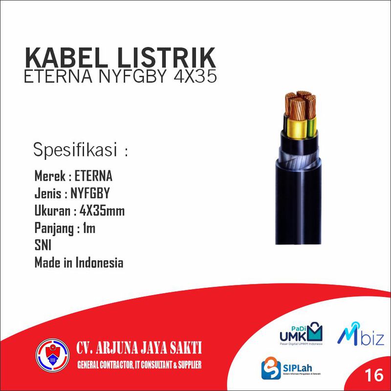KABEL ETERNA NYFGBY 4X35 @1M