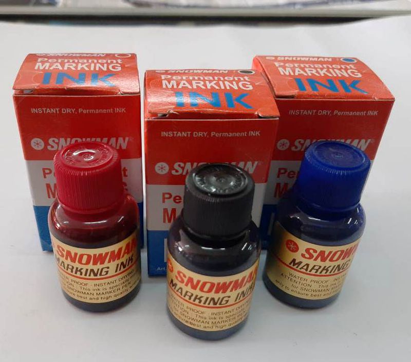 Snowman White Board Marking Ink Tinta Refill - Biru