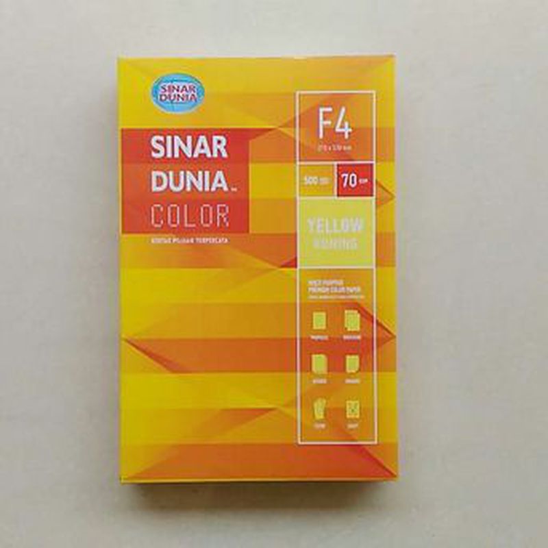 kertas HVS F4 70 gram warna kuning
