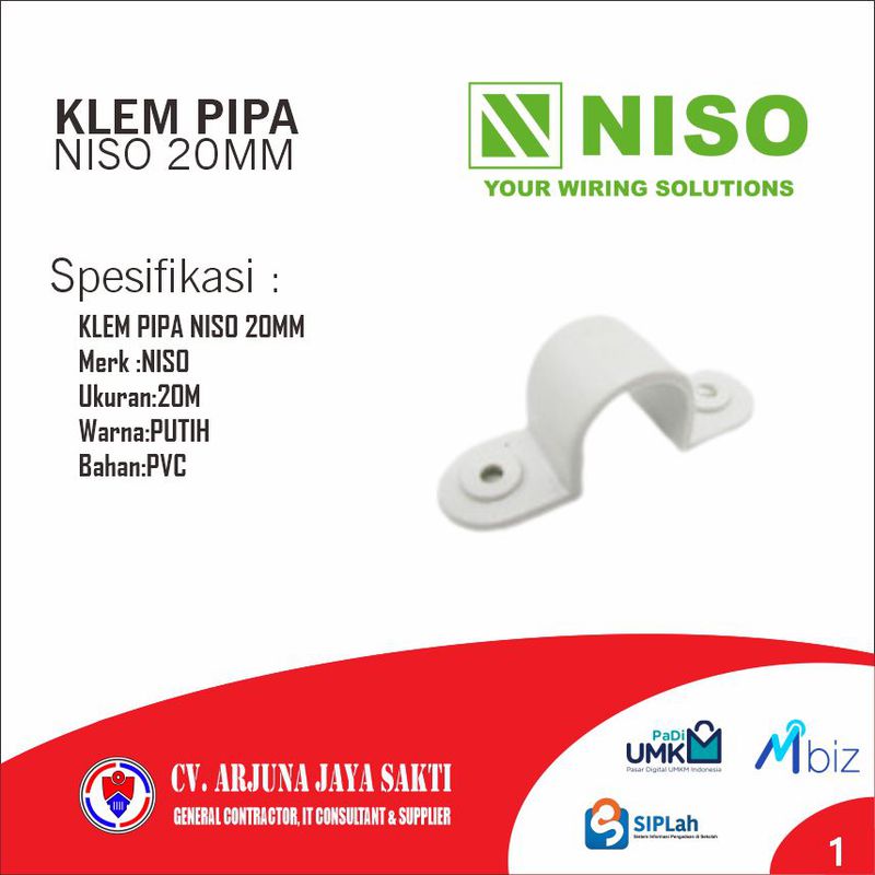 KLEM PIPA NISO 20MM