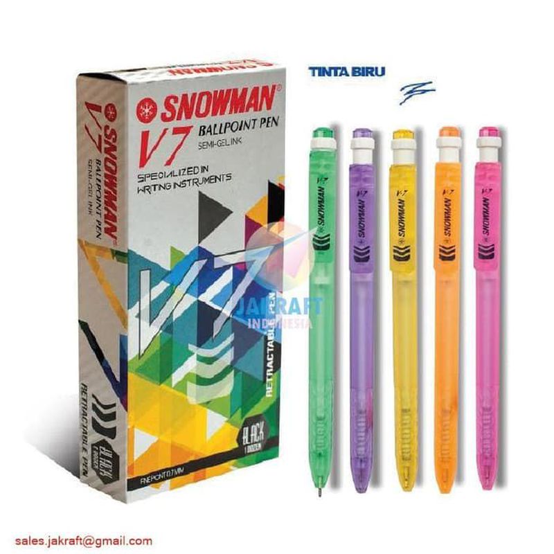 Ballpoint Snowman V7