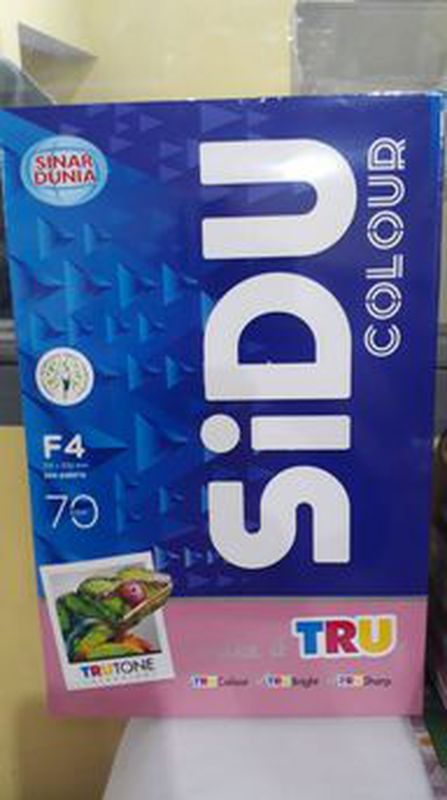 kertas HVS warna F4 70gr-merah muda