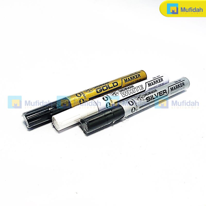 Snowman Spidol Cat Permanent - Putih