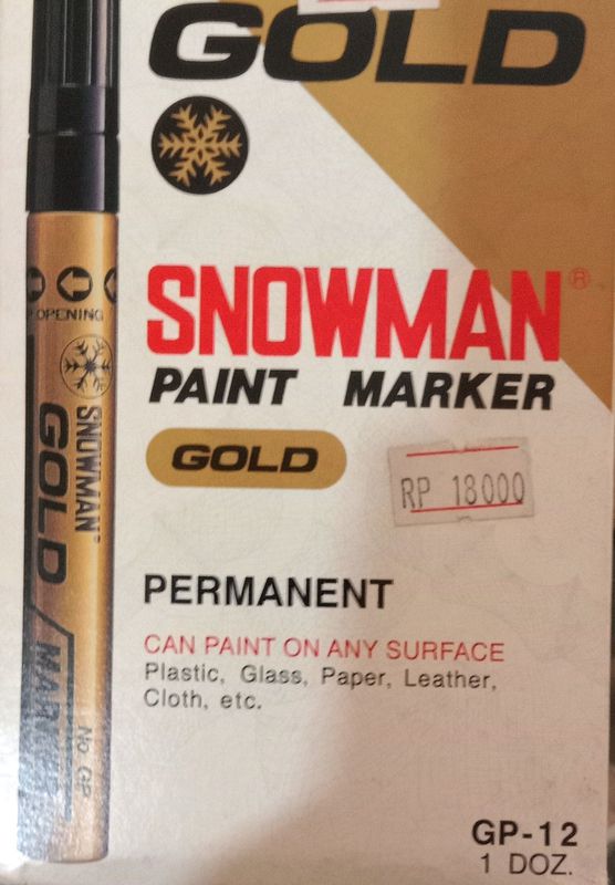 SNOWMAN PERMANET GOLD BESAR