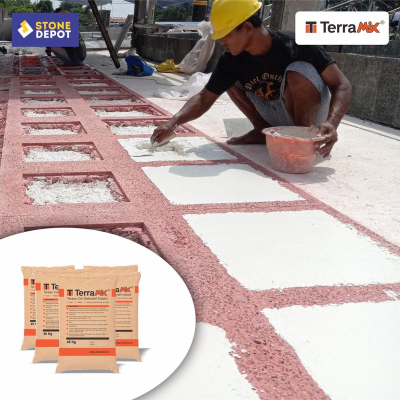 Franco BANDAR LAMPUNG - Terrazzo Praktis Instant Terramix Teraso Cor ...
