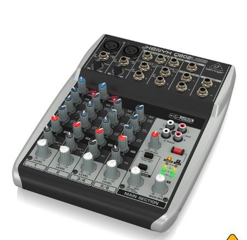 Behringer Q802USB 4 Channel Mixer with USB Audio Interface
