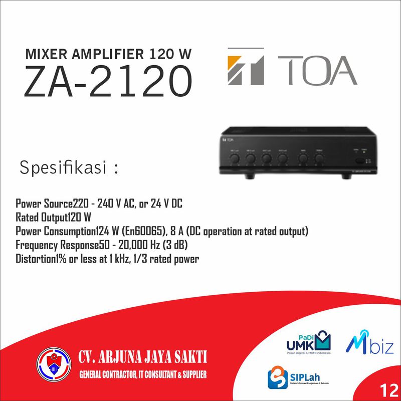 Mixer Amplifier 120 W ZA-2120