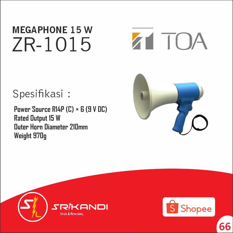 TOA Megaphone 15 W ZR-1015