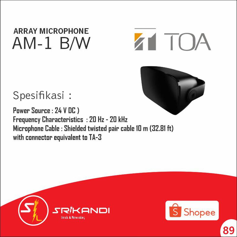 TOA Array Microphone AM-1 B/W