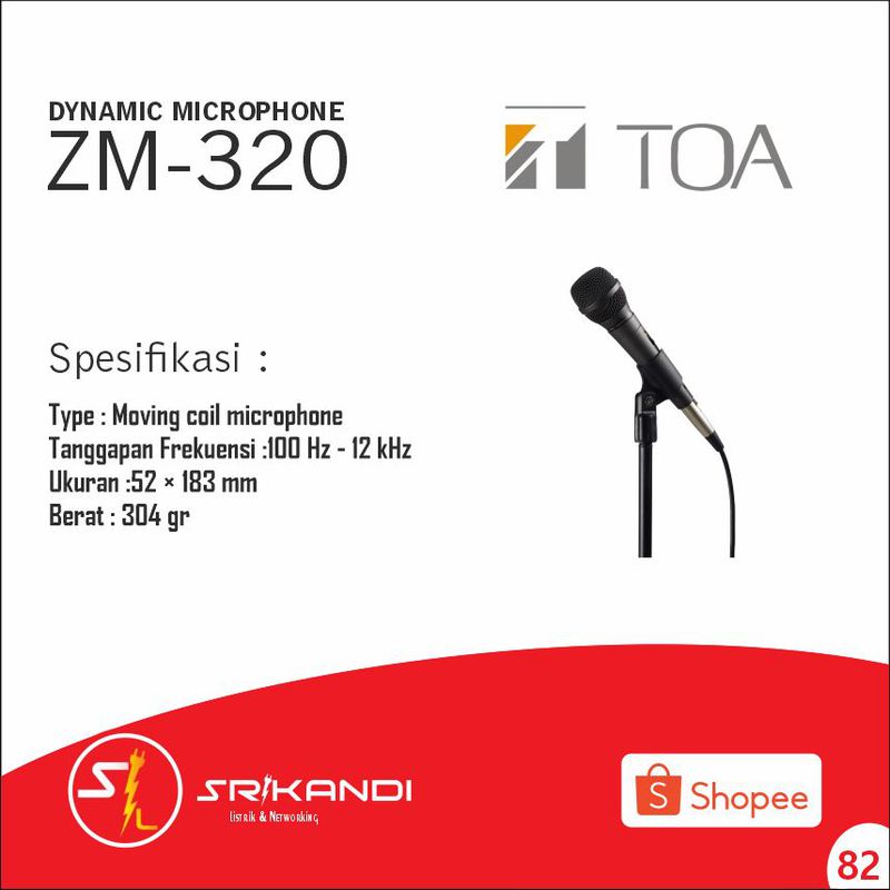 TOA Dynamic Microphone ZM-320