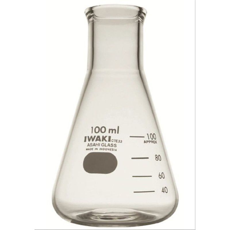Erlenmeyer 2000 ml Iwaki - 200ml