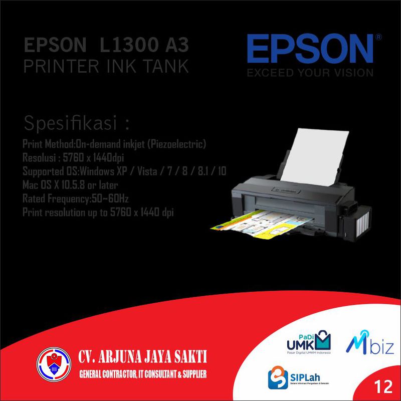 PRINTER EPSON L1300 A3