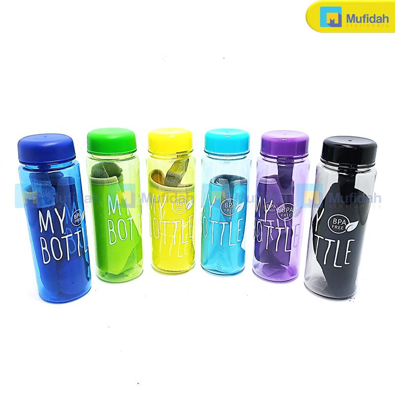 Botol Minum My Bottle+Tas - Biru Muda