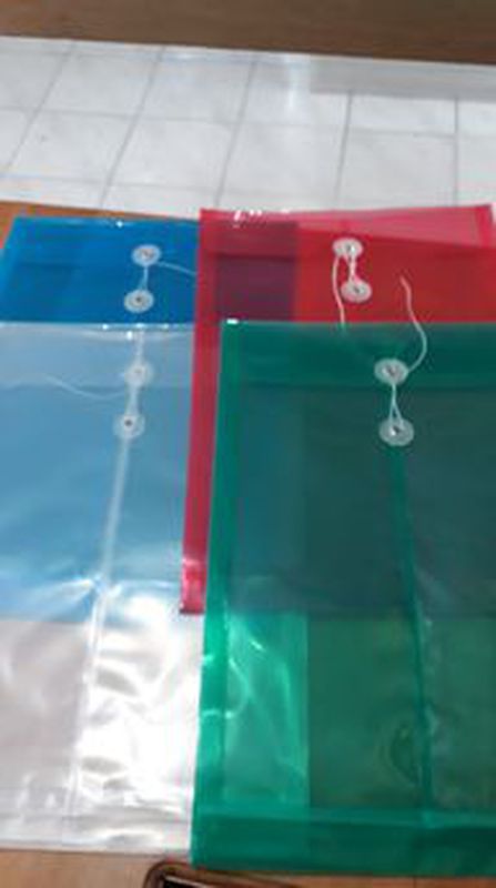 Map Plastik Tali Folio - Hijau