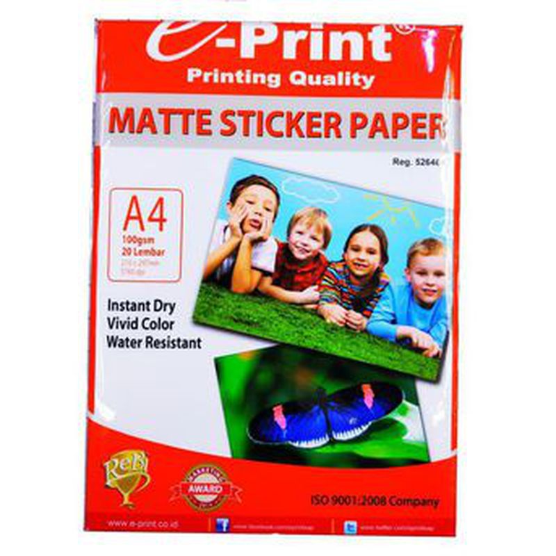 Matte Sticker Paper